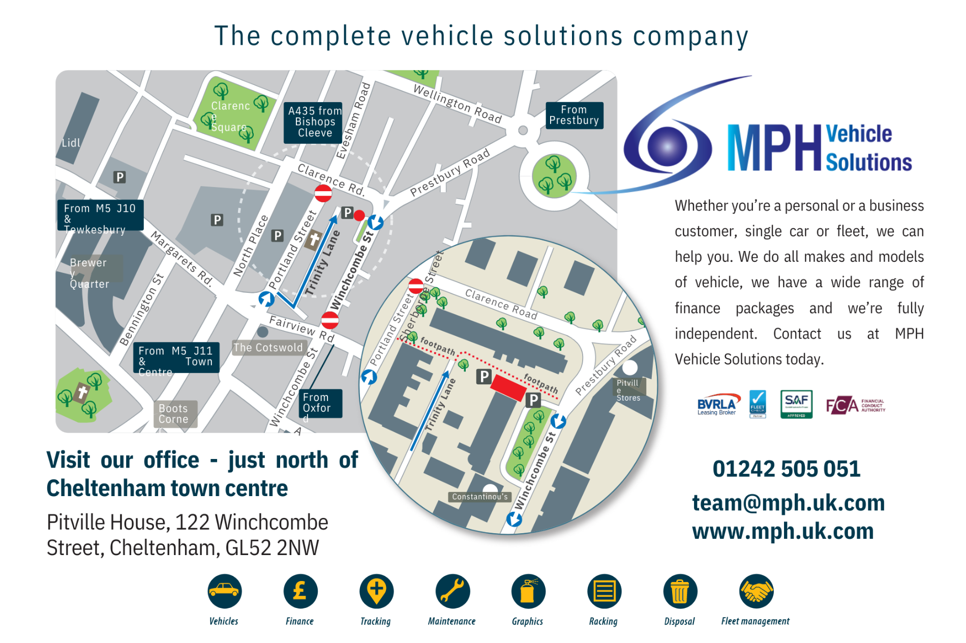 Find Us | MPH Vehicle Solutions | our office location